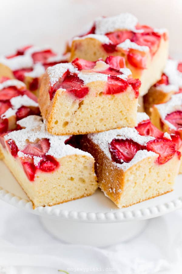 Fluffy strawberry cake - Moje wypieki