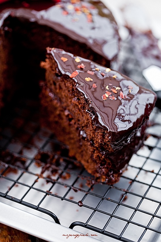 Chocolate chilli cake - Moje wypieki