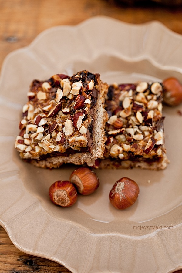 Batonik orzechowy z czekoladą - Moje Wypieki