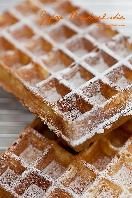 Gofry belgijskie (brukselskie) - Moje Wypieki