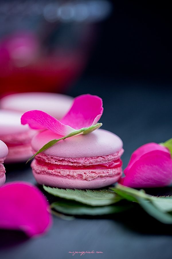 Makaroniki różane - Moje Wypieki