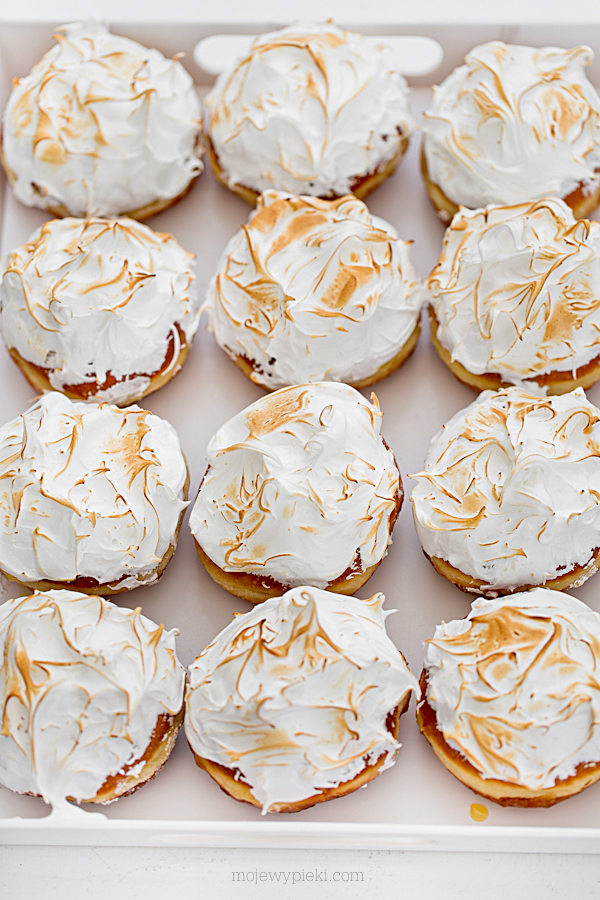 Pączki lemon meringue - Moje Wypieki
