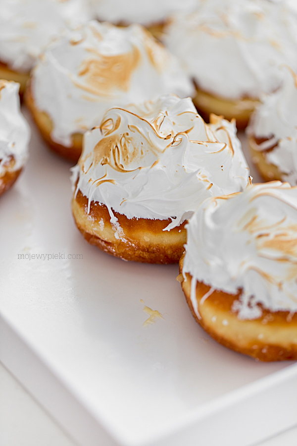 Pączki lemon meringue - Moje Wypieki